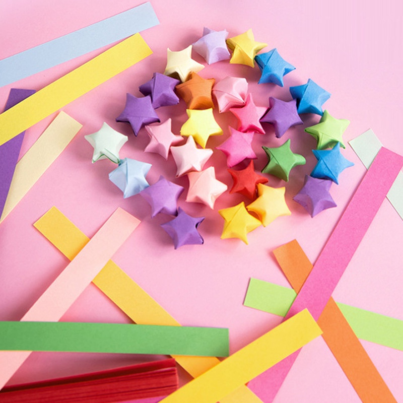 540-Pack DIY Handmade Gradient Five-Point Star Papers - For Decoration ...
