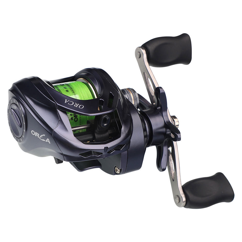 Baitcasting Reel With The Line 8KG Max Drag 7.2:1 Gear Ratio High Speed Fishing Reel 5+1BB BC ...
