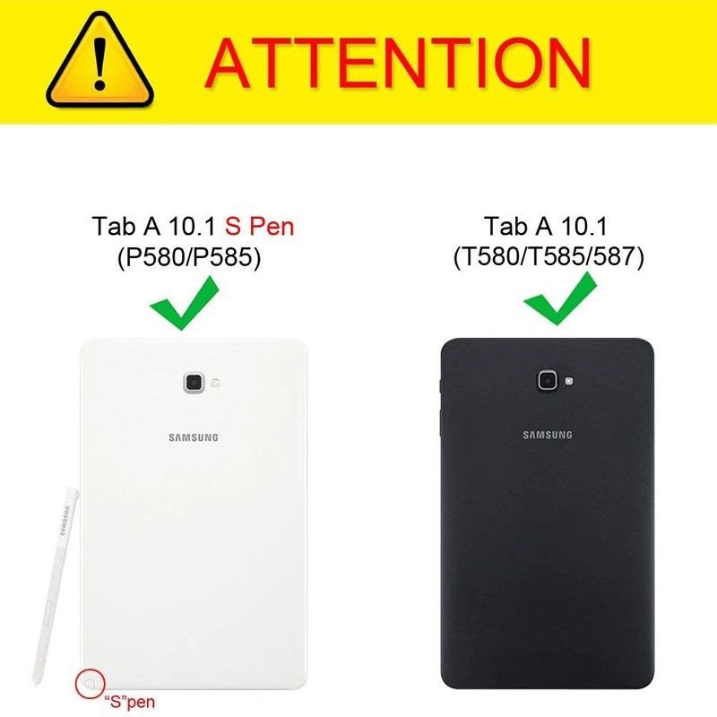 For Samsung Galaxy Tab A (2016) with S Pen Case SM-P580 P585Y P588C Tablet Casing Tab A6 10.1 ...