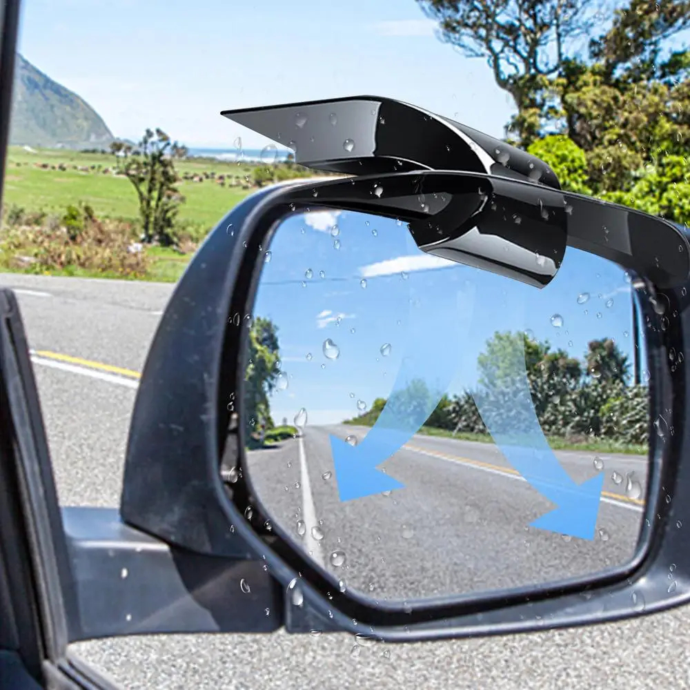 2 Pcs Car Rearview Mirror Rain Eyebrow Waterproof Car Mirror Protector ...