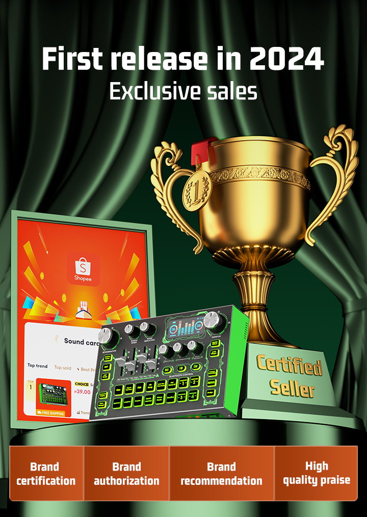 KoorFly Live Sound Card KF01 48V Mikser Penghapusan Original Songs ...