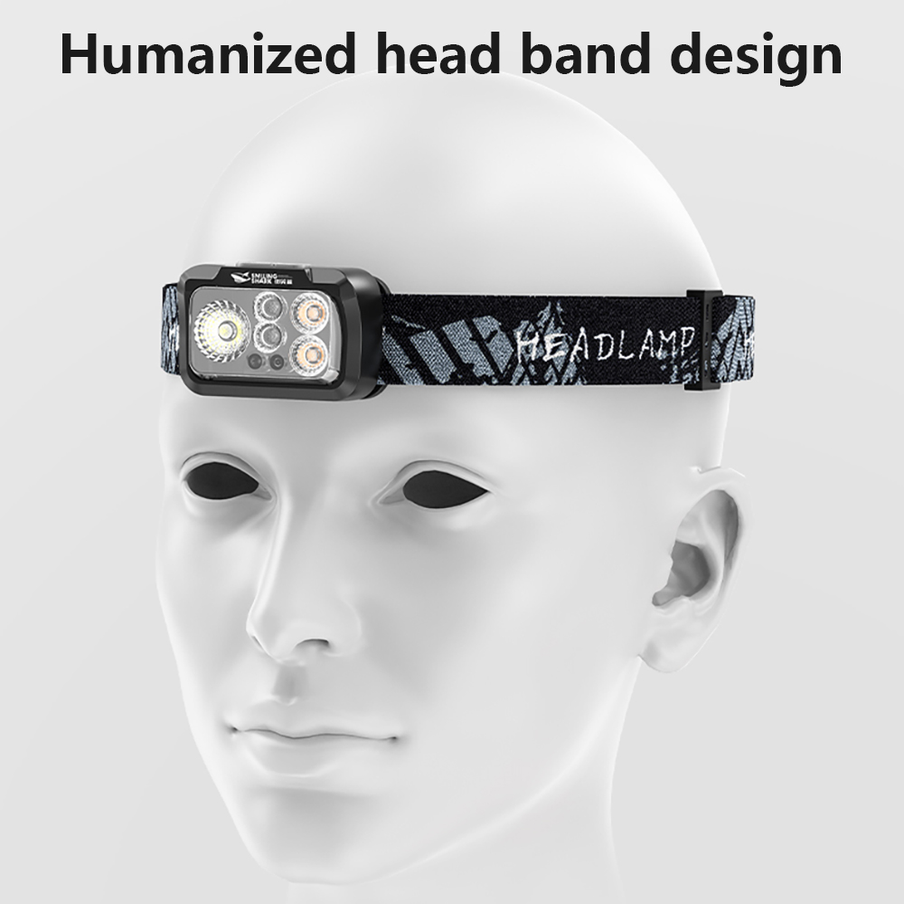 SmilingShark TD0174 LED Mini Head Lamp Super Bright Sensor Headlight ...