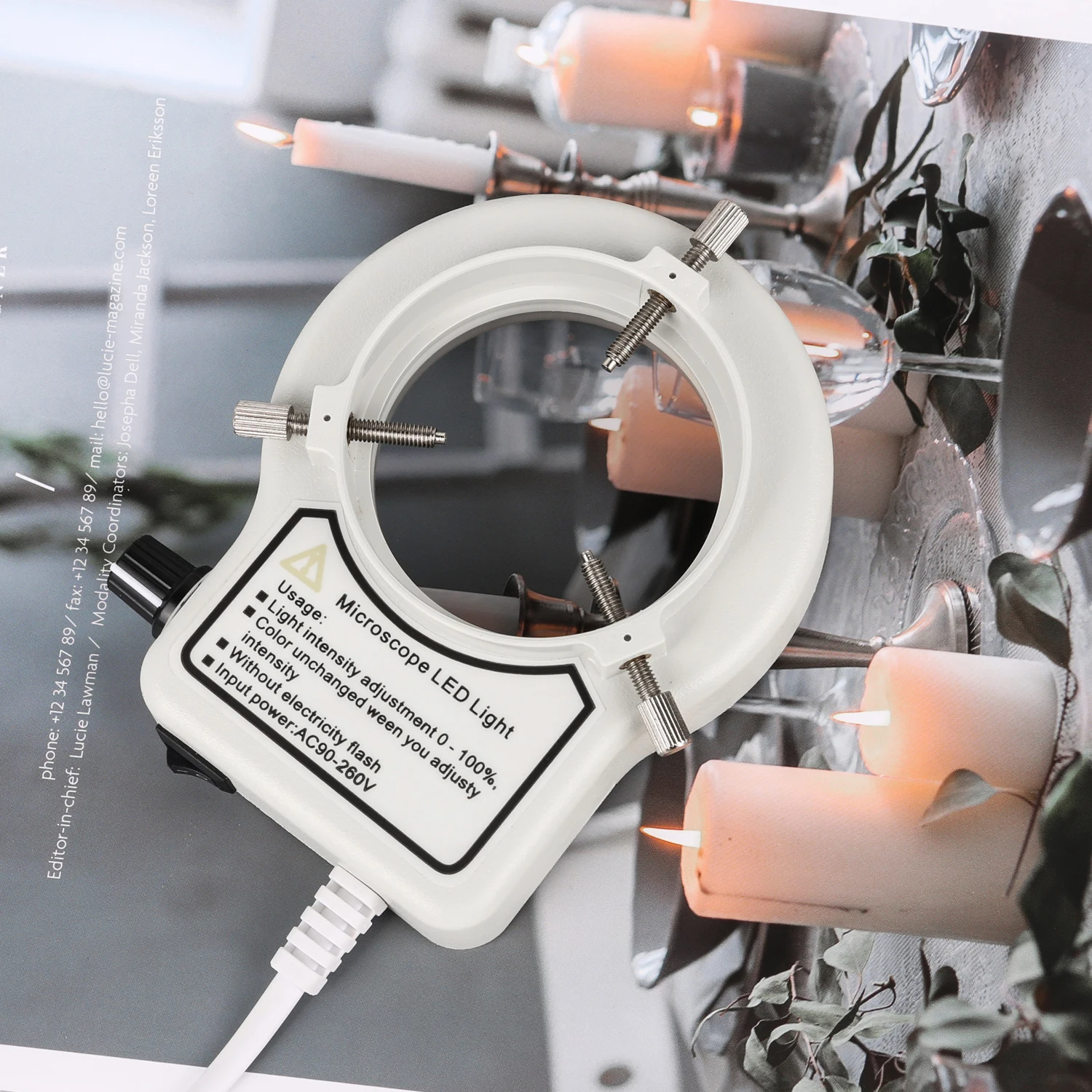 Microscope LED Ring Light Illuminator Lamp For Microscope Excellent ...