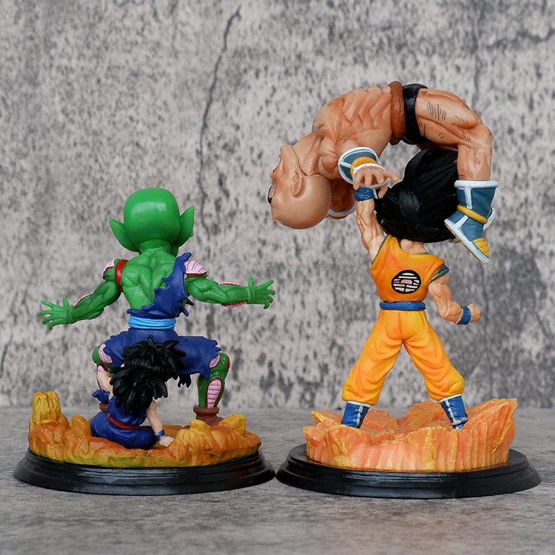 9-12cm Anime Dragon Ball Z Figure Piccolo Protect Son Gohan Son Goku ...