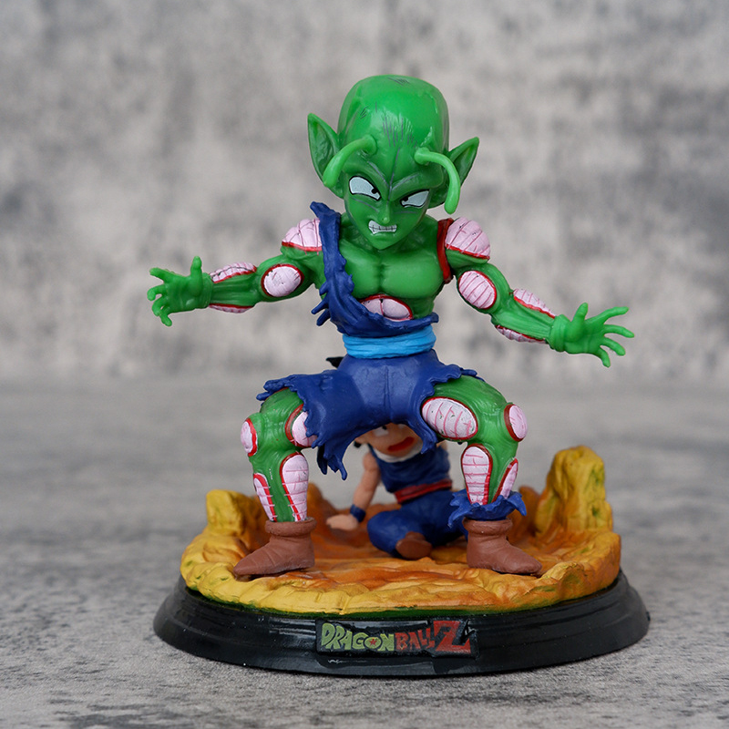 9-12cm Anime Dragon Ball Z Figure Piccolo Protect Son Gohan Son Goku ...