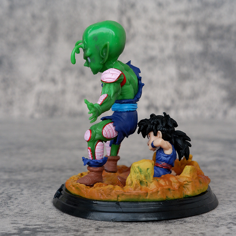 9-12cm Anime Dragon Ball Z Figure Piccolo Protect Son Gohan Son Goku ...