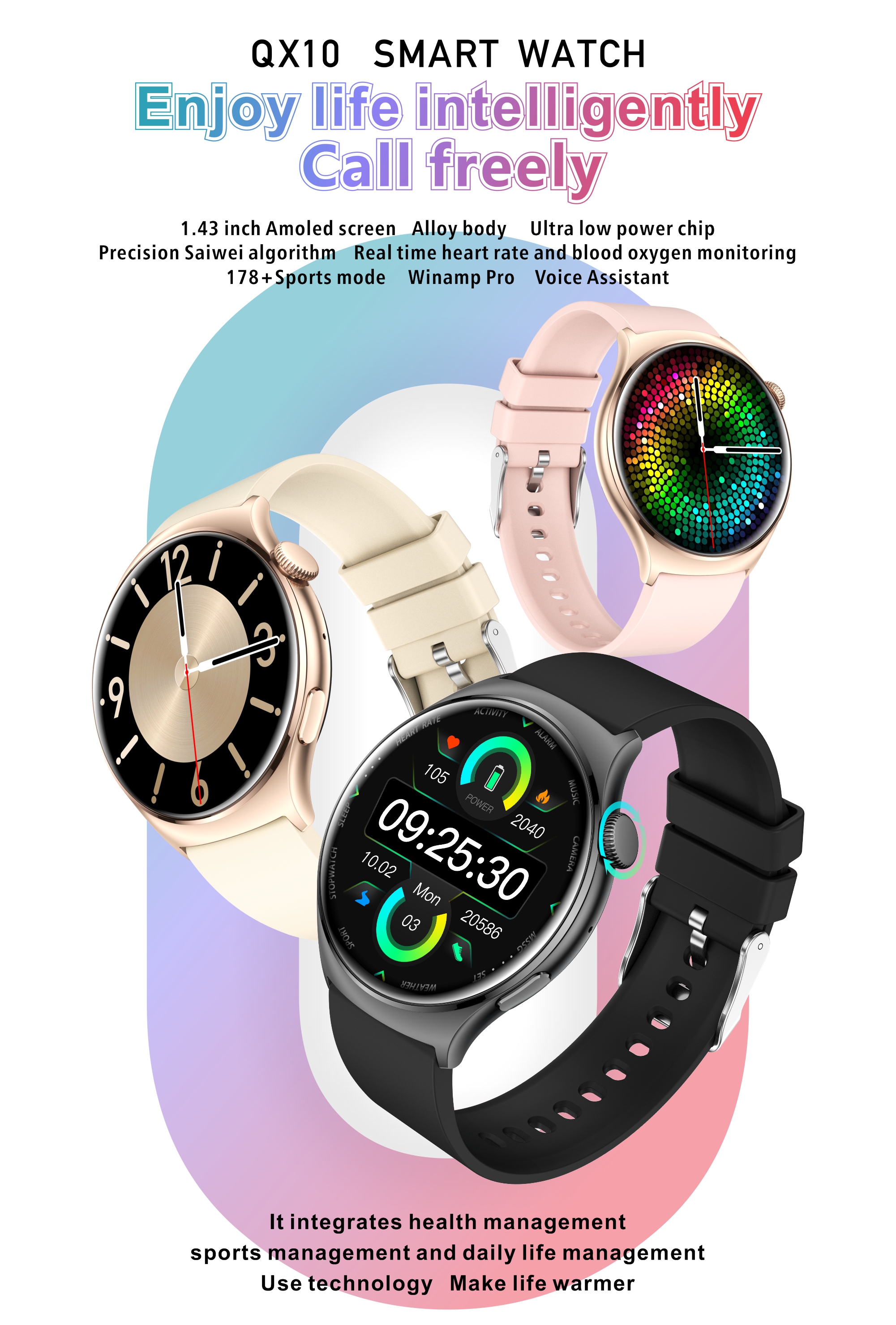 Aolon Mars R3 Smart Watch Original AMOLED Always On Display Custom ...