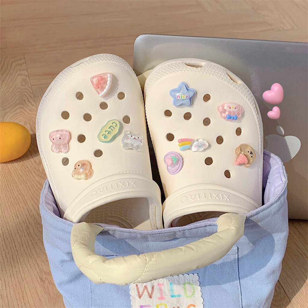 10pcs Cartoon Croc Jibbits charm Set Cartoon Fashion Cute Charm ...