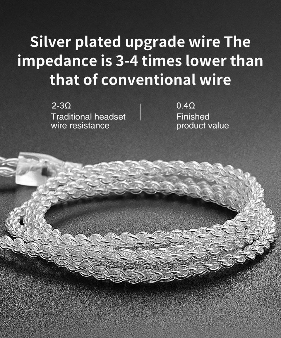 TRN A7 Original Upgraded Earphone Cable HIFI 2Pin Use For TRN MT1 KZ ...
