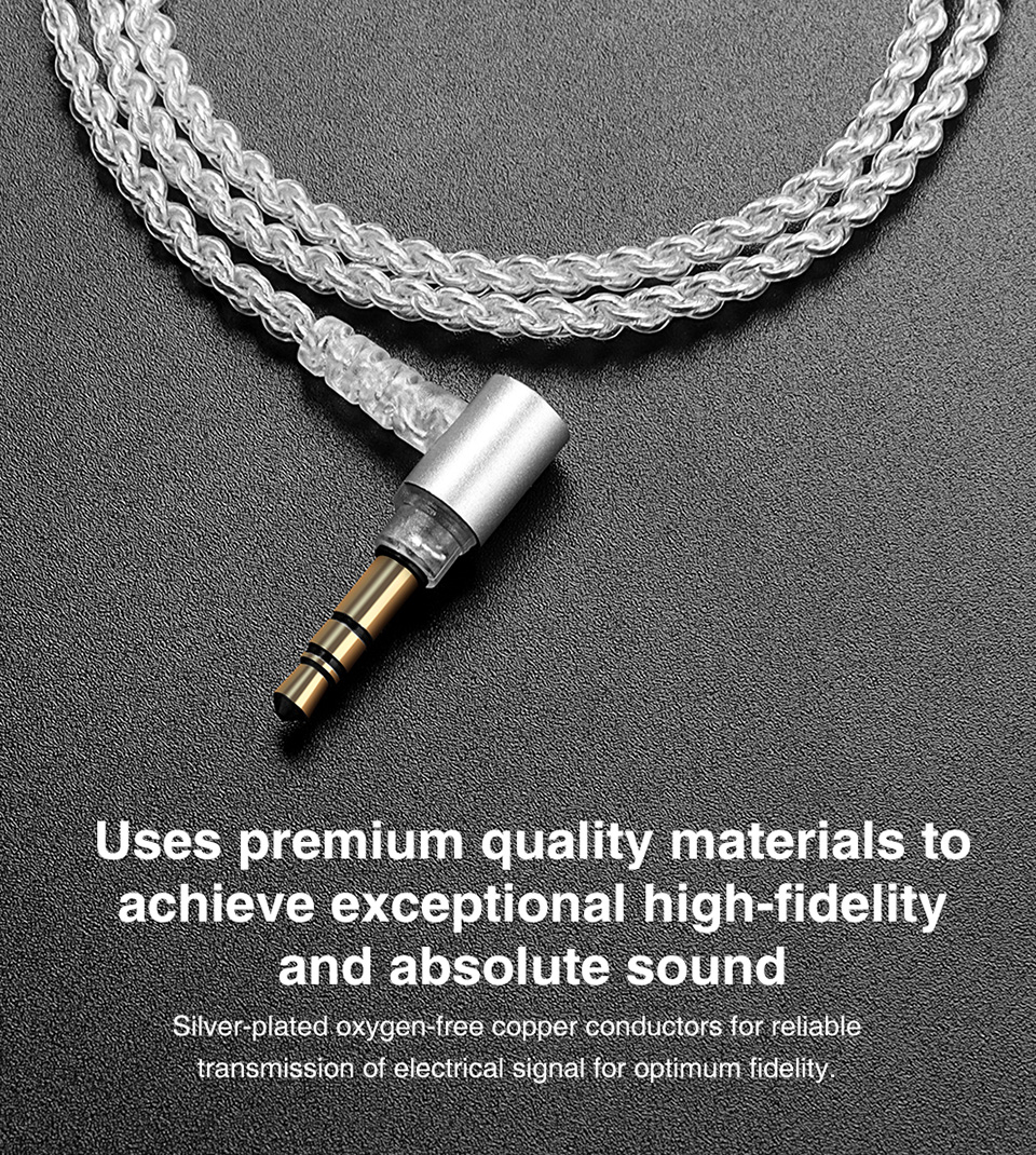 TRN A7 Original Upgraded Earphone Cable HIFI 2Pin Use For TRN MT1 KZ ...