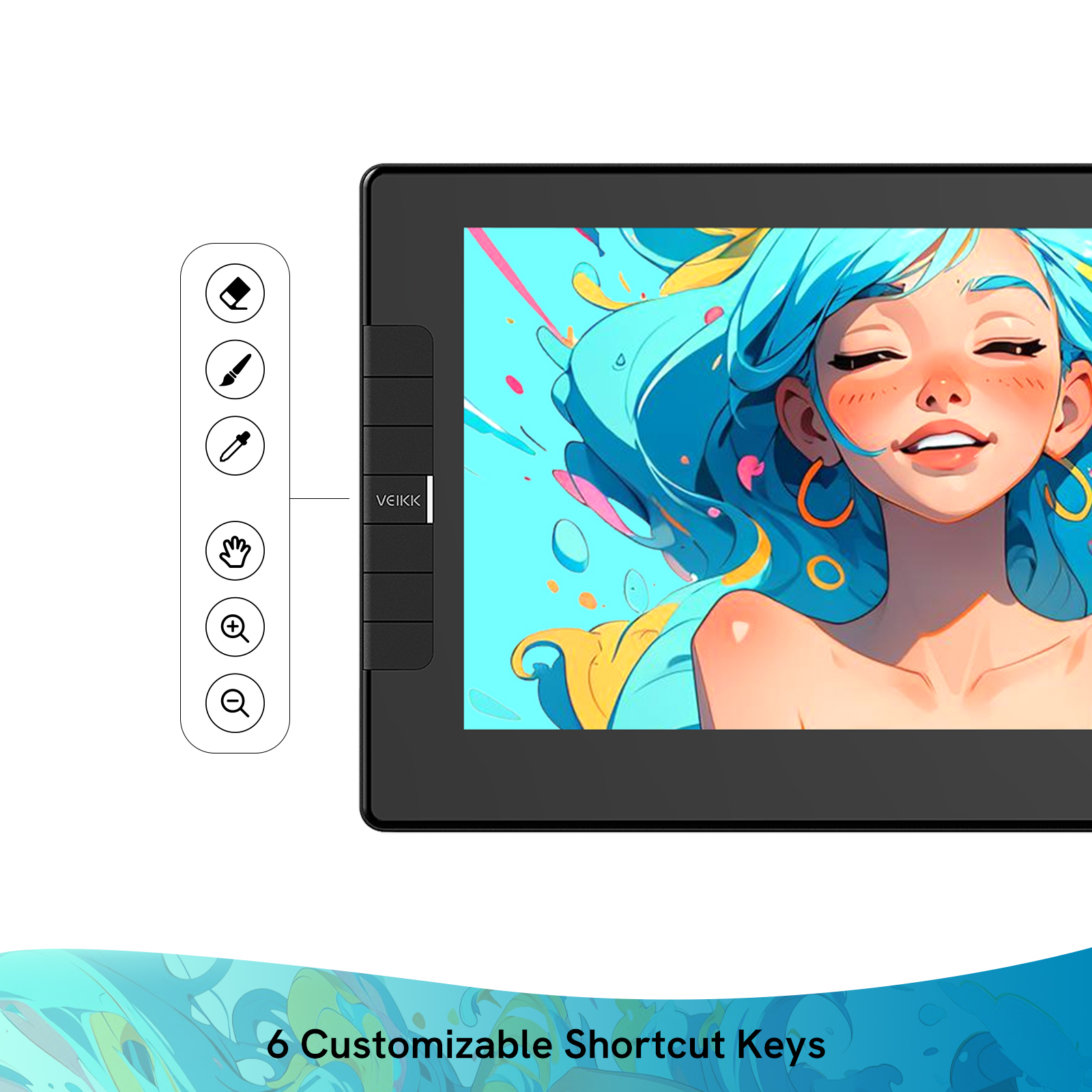 VEIKK VK1200V2 Drawing Tablet Graphic Monitor Pen display Digital ...