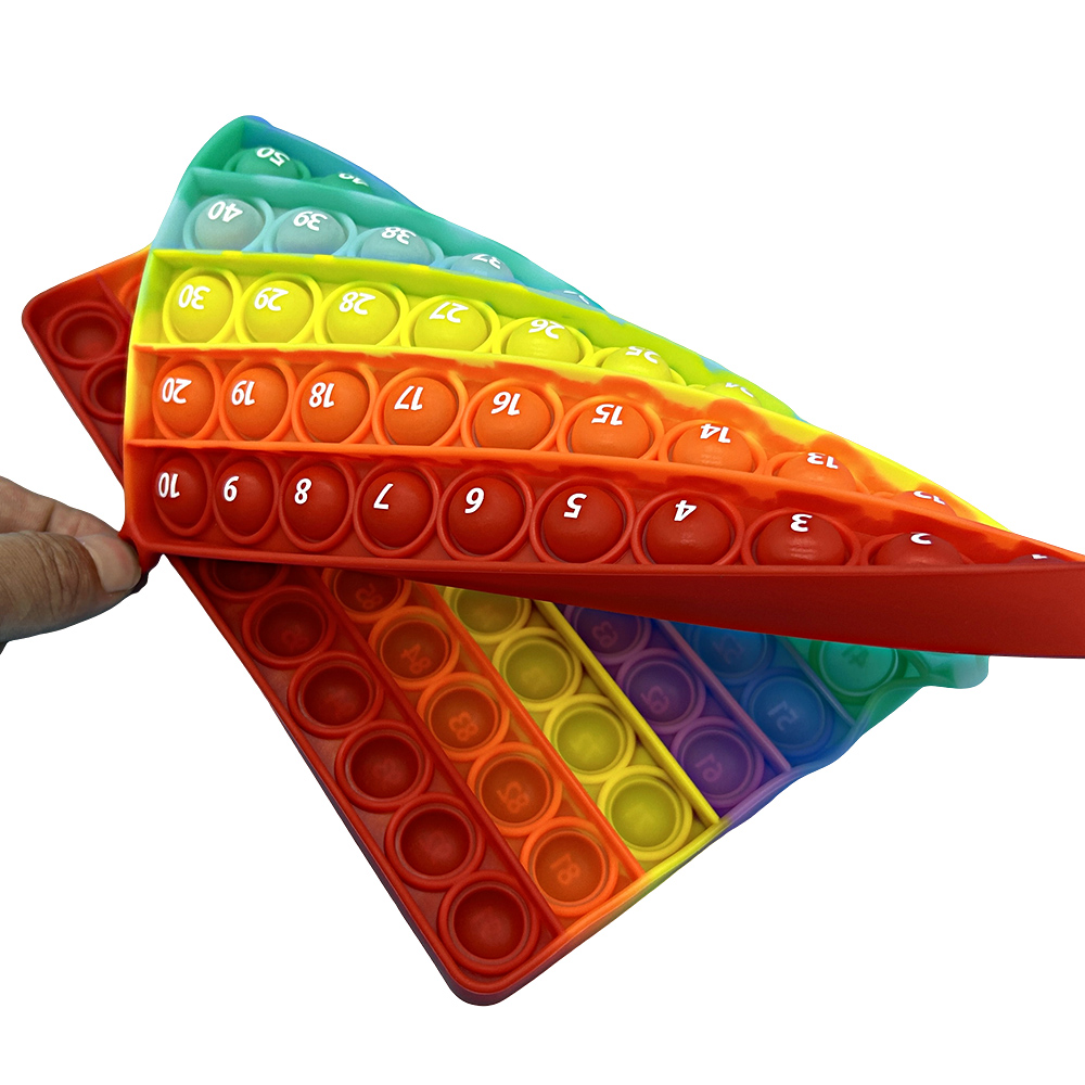 6.8in(17. 3cm) 1-100 Numbers Counting Fidget Pop Toys Stationery Math ...