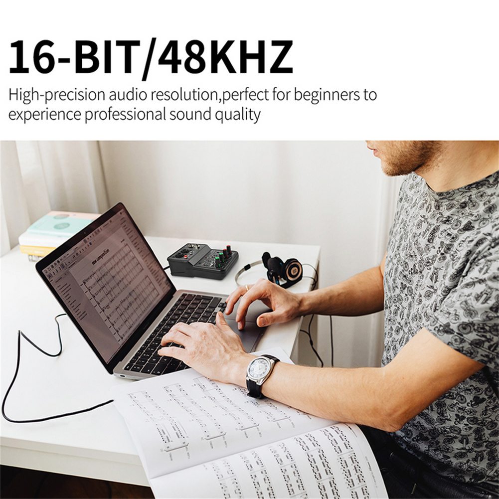 Q12 Universal Professional Audio Interface Sound Card For Computer ...