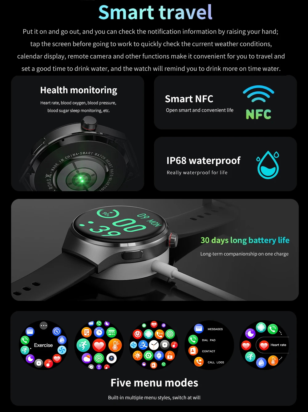 2024 new GT4 PRO+ Smart Watch Men Watch 4 Pro AMOLED HD Screen ...