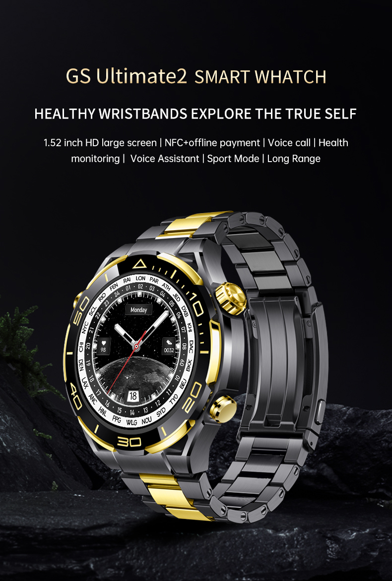 GS Ultimate 2 Smartwatch Men Bluetooth Call Dynamic Island Smartwatch ...