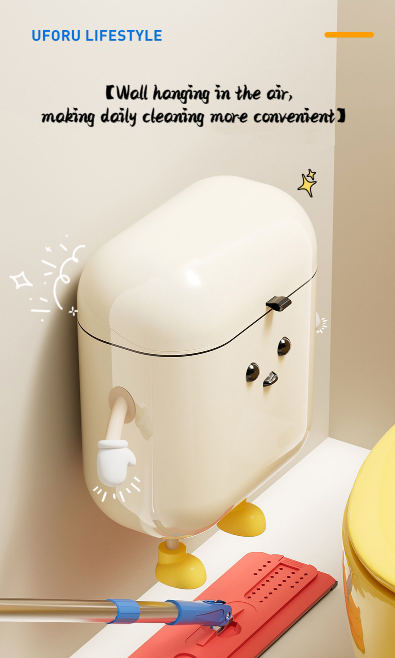 9L/12L Kitchen Dustbin for Home Restaurant Hanging Rubbish Bin With Lid ...