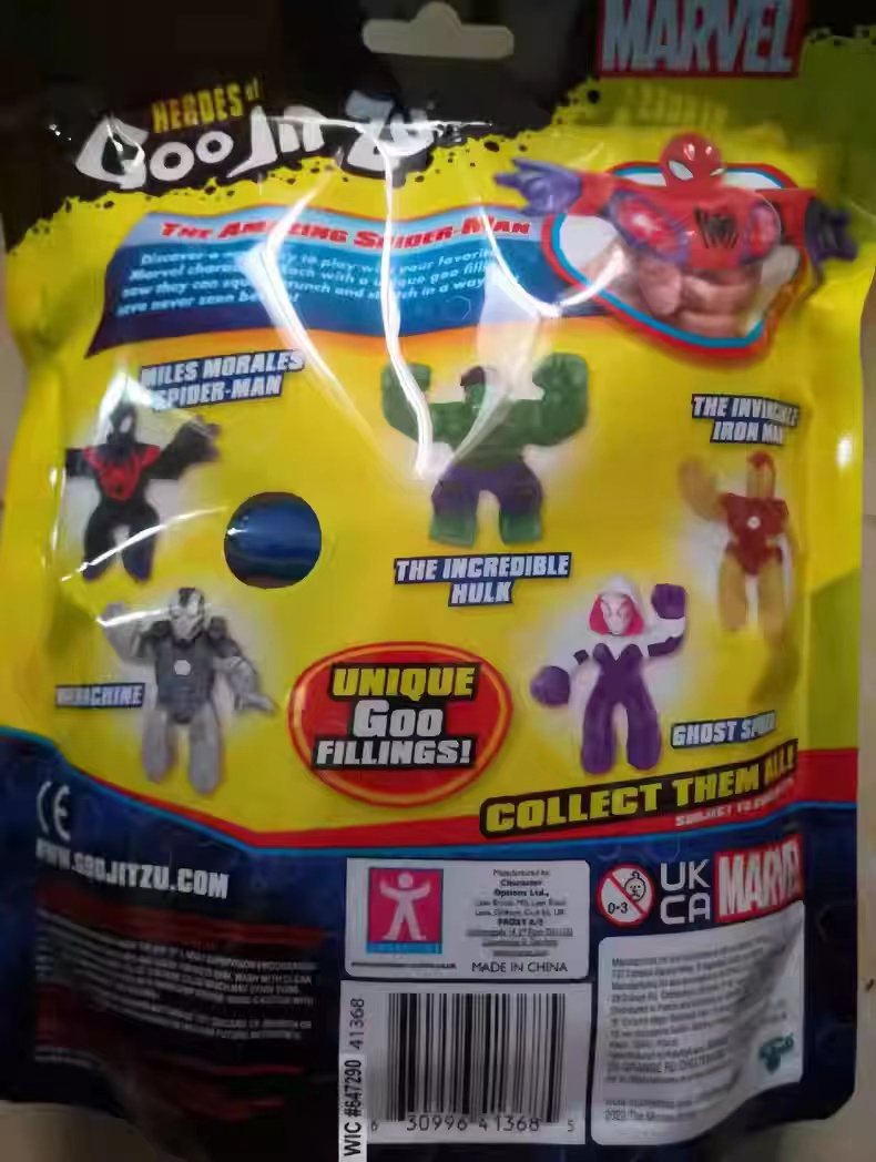 Heroes of Goo Jit Zu Marvel Hero Pack Captain Marvel Squishy 4.5-Inch ...