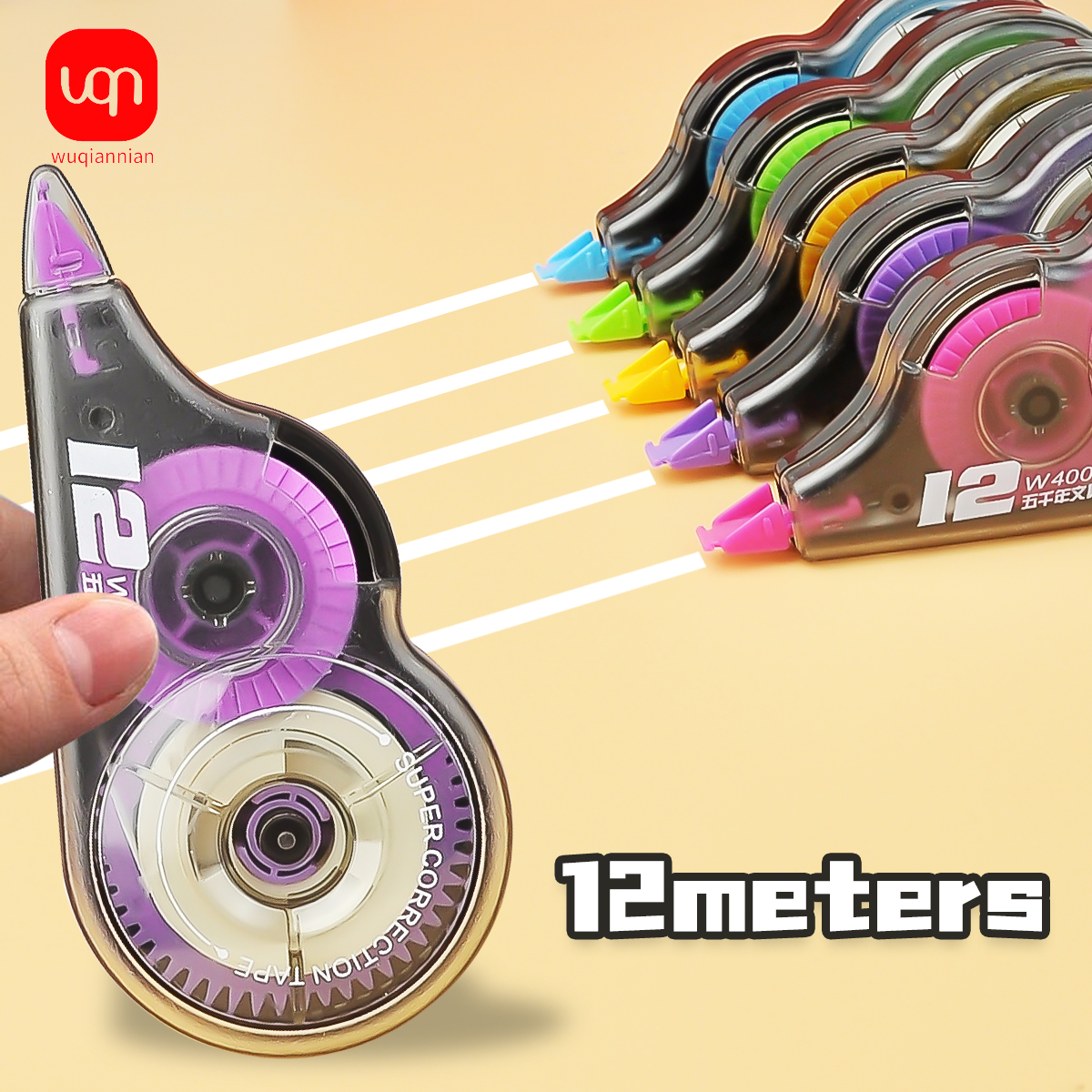 Cool black correction tape, transparent visible capacity, large and ...