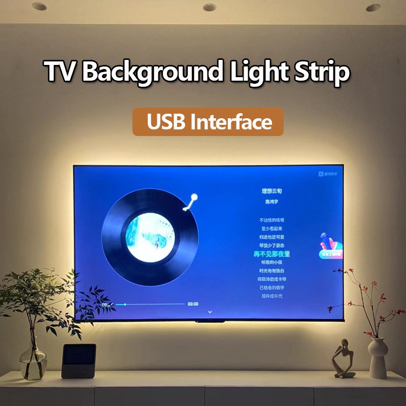 1M/2M/3M/5M USB Flexible Light Strip White/Warm White/Blue 3528 ...