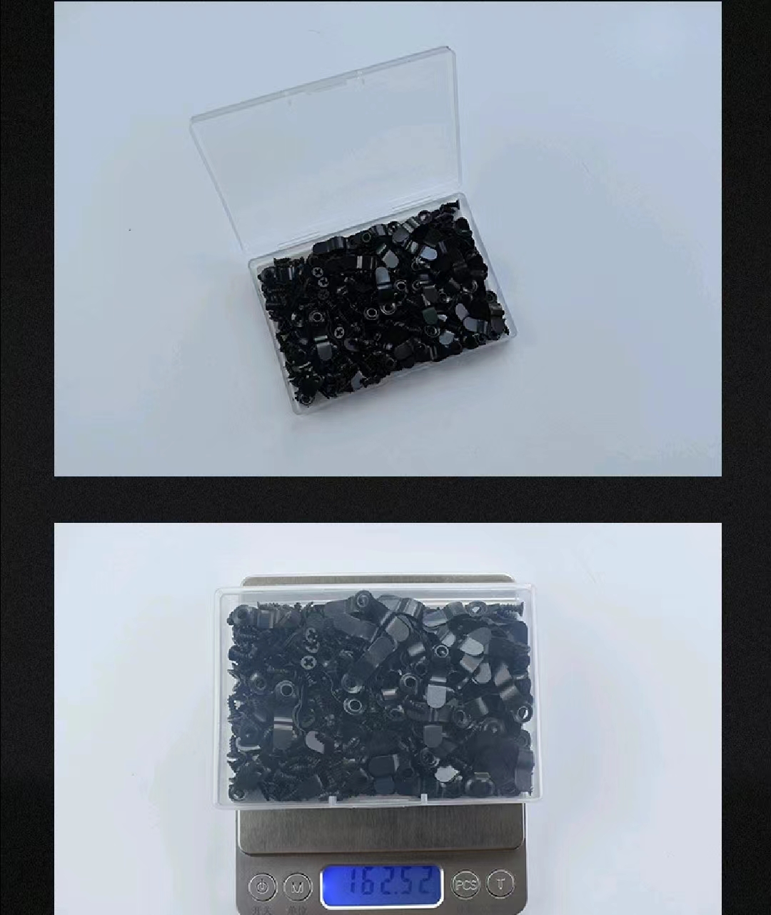 200pcs Combo Black Bow Back Plate Pressure Plate Shrapnel Bow Buckle ...