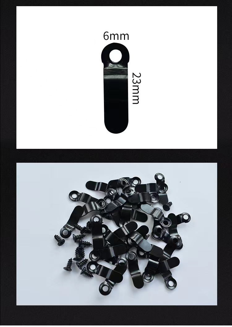 200pcs Combo Black Bow Back Plate Pressure Plate Shrapnel Bow Buckle ...
