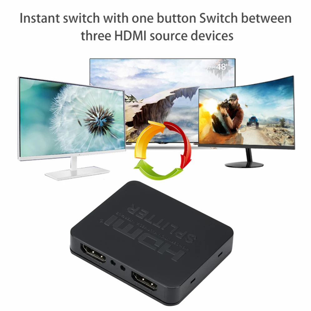 4K HDMI Splitter 1x4 1x2 HDMI Switch 1 in 4 out Video Distributor ...