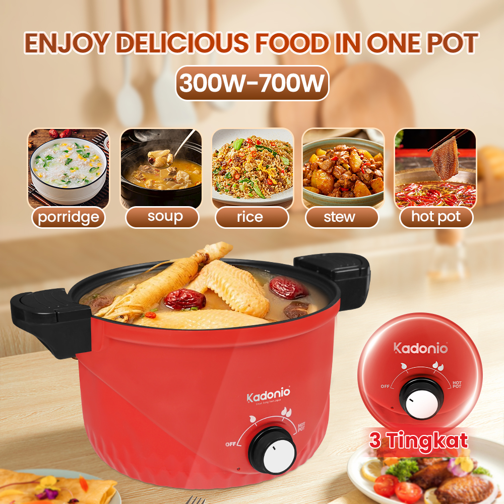 KADONIO 3L 4L Electric Cooker Electrik Micro Pressure Cooker Multifunction Cooker Multi Cooker ...