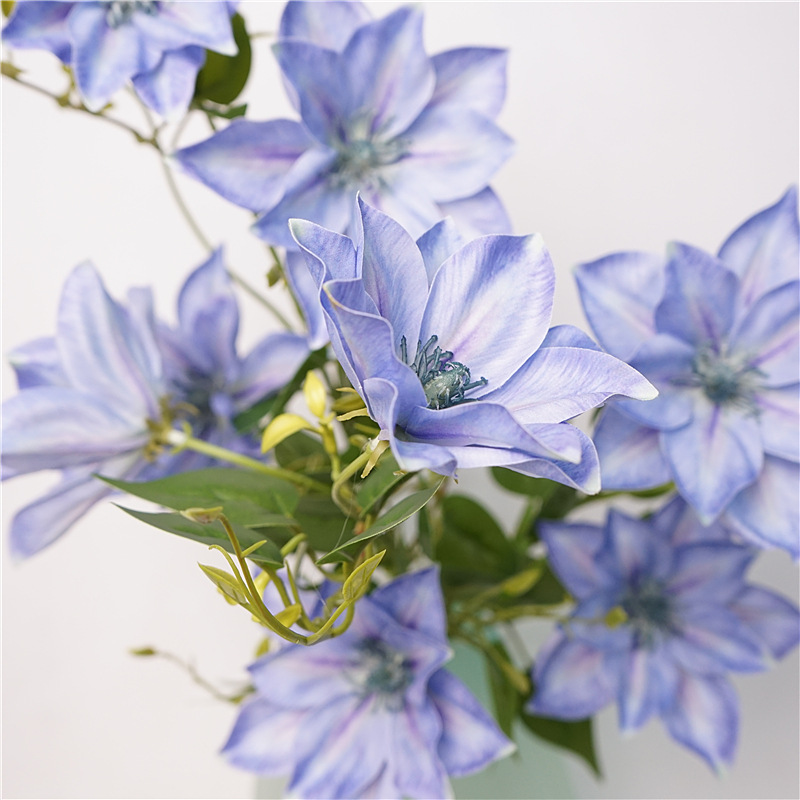 Artificial Flower Feel Small Clematis Fake Flower Living Room ...