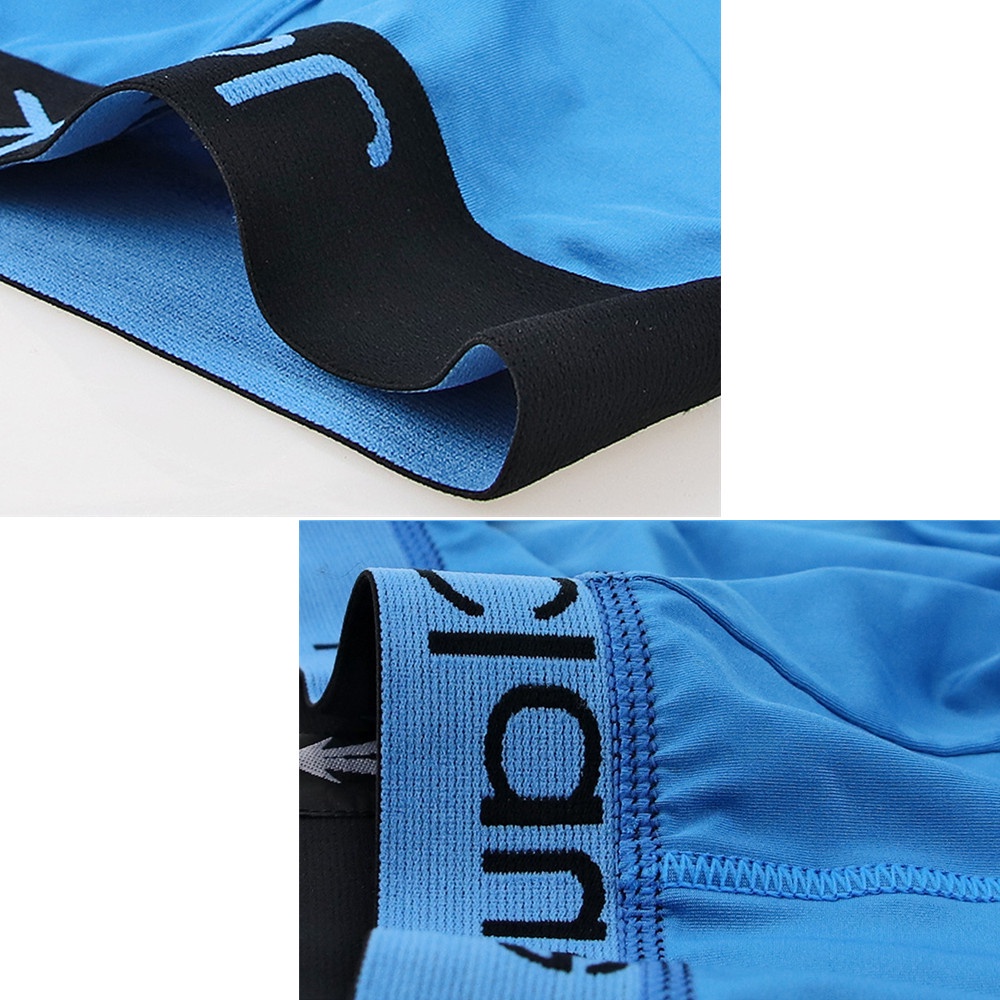 4Pcs Men's Boxer Underwear Jack Claude Ice Silk Plus Size Male ...