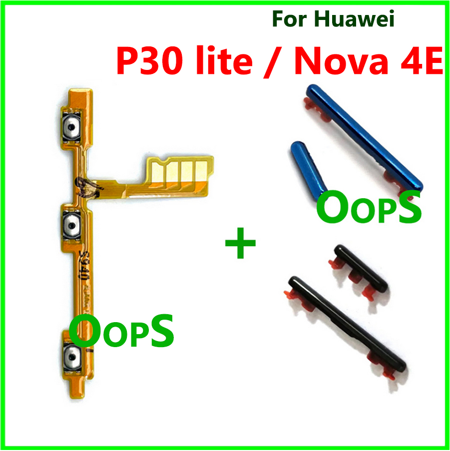 Power on off Volume button flex For HuaWei P30 lite Nova 4E Phone Up ...