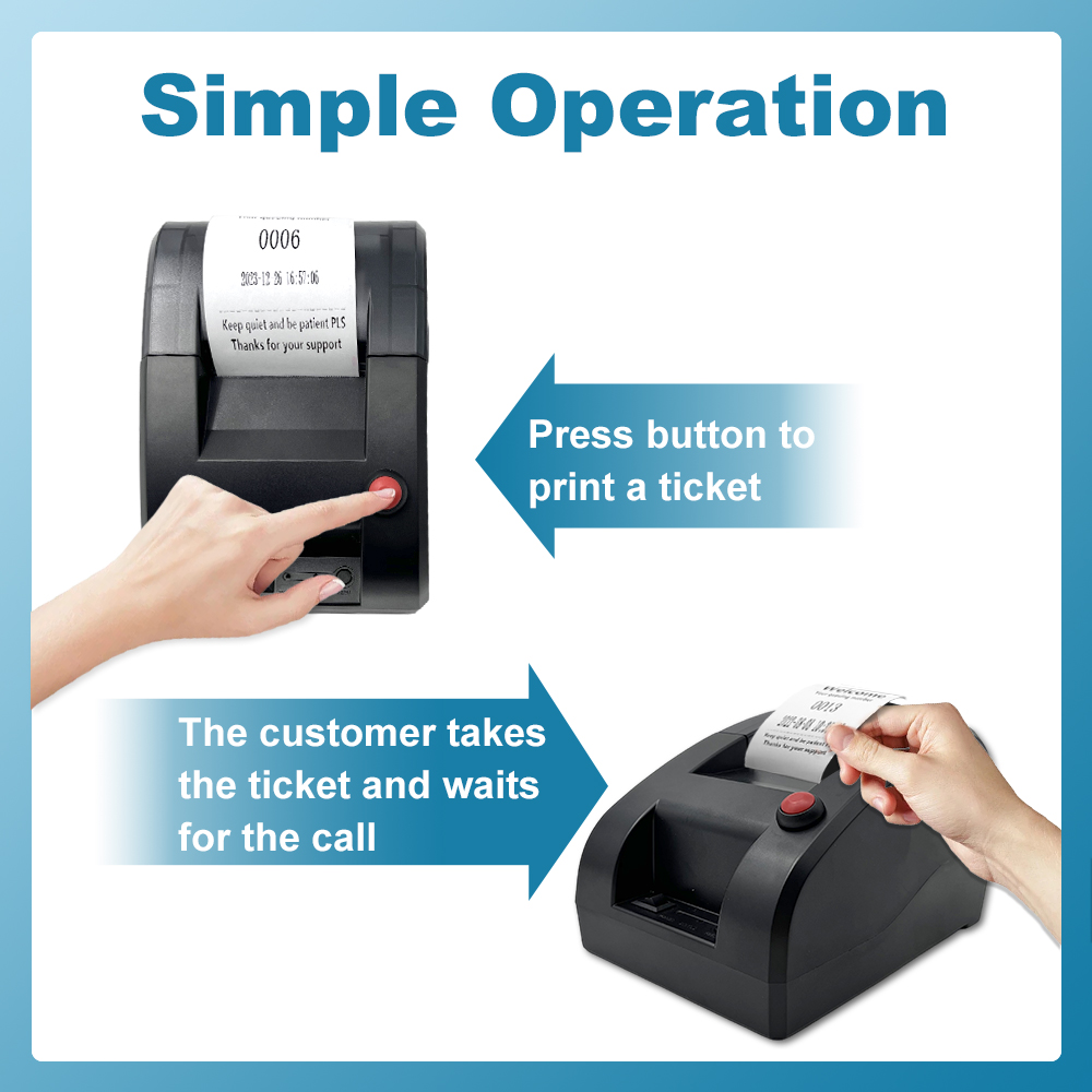 Queue Thermal Printer for Queue Number Ticket Dispenser Printer High ...