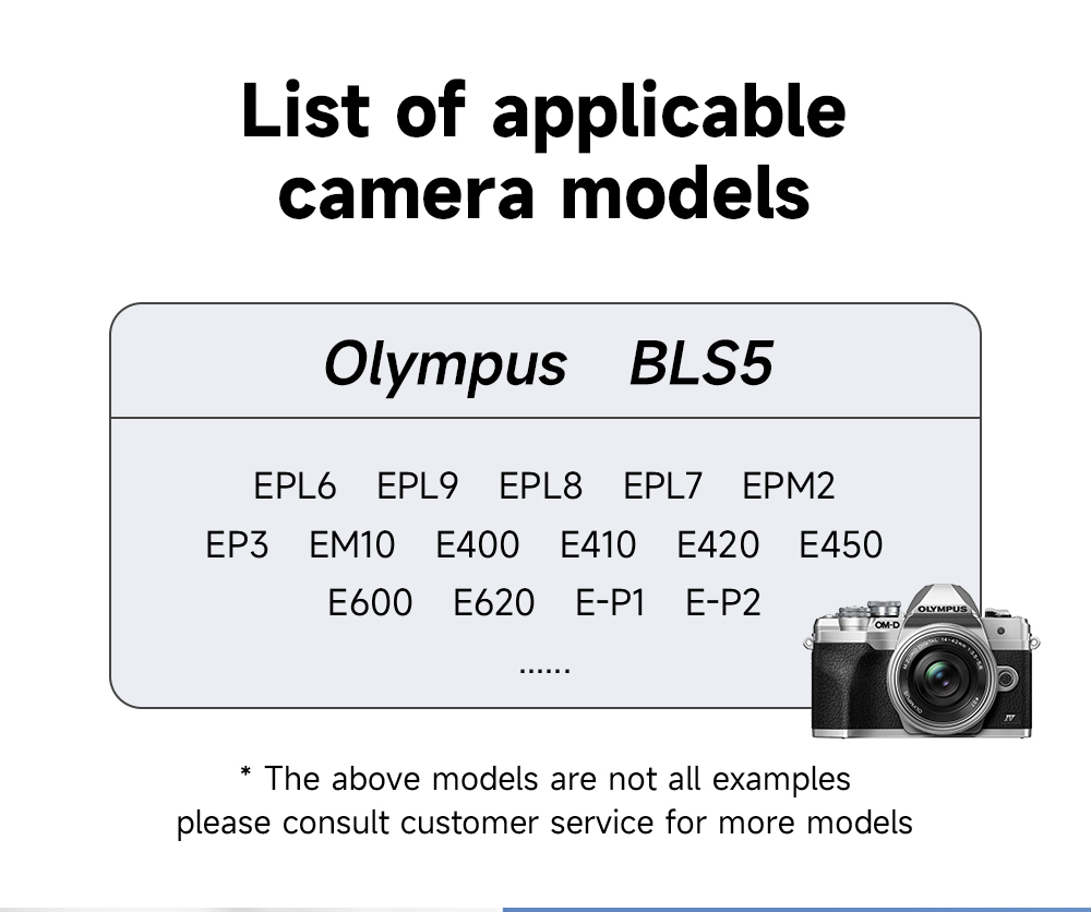 Cityork PS-BLS5 BLS-5 BLS5 BLS50 BLS50/1 2000mAh Camera Battery With ...