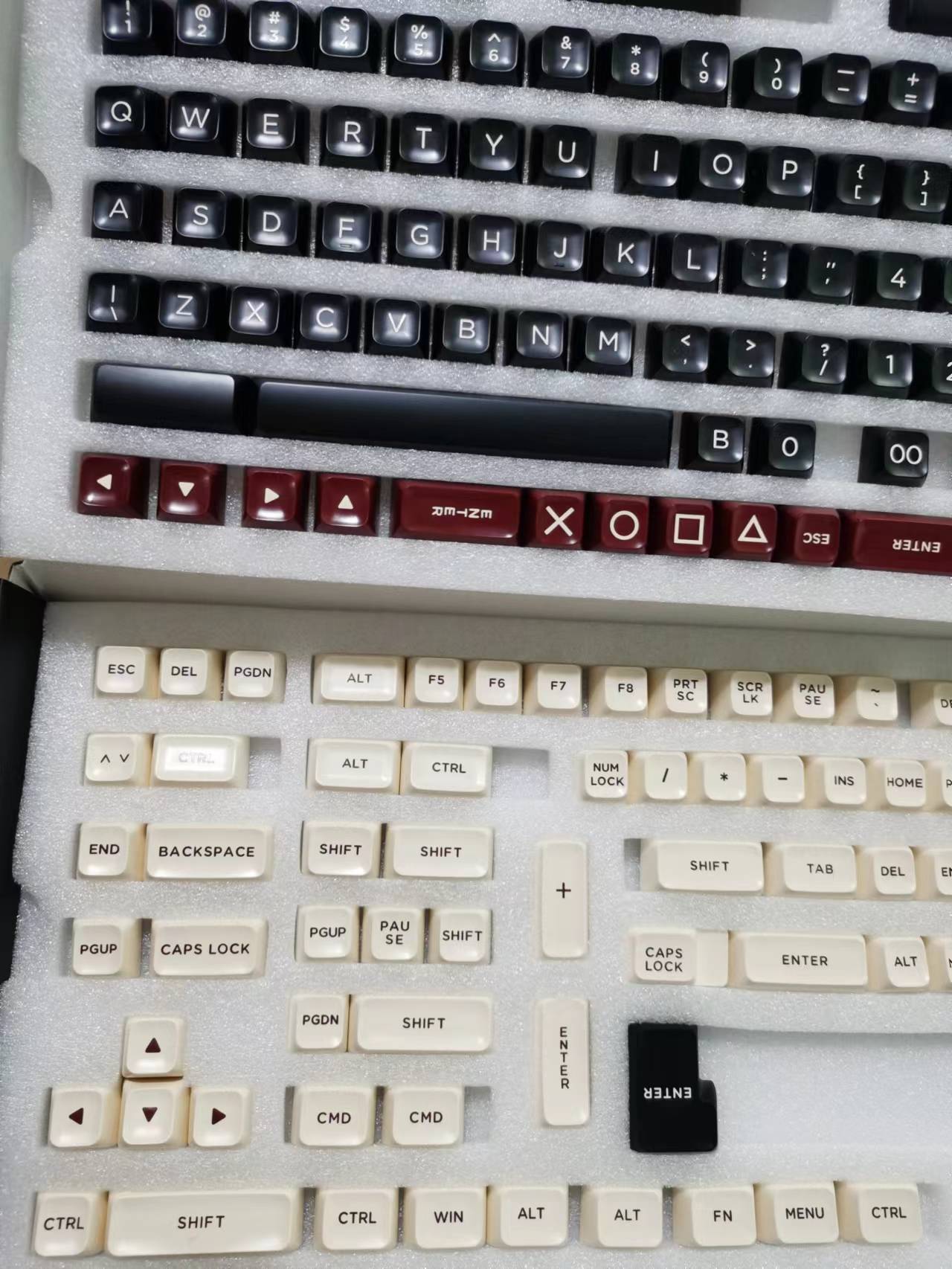 WEIKAV 150keys Mechanical Keyboard Keycaps DSA Profile PBT Double Shot ...