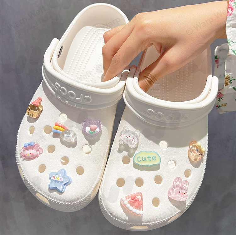 Multi-piece set Sandal Pin Buckle Shoe Charms, Cute 3D Jibbitz Set for ...