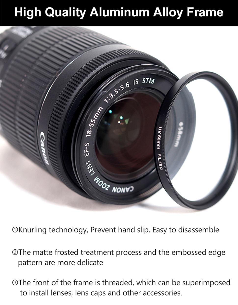 37-82mm Digital Camera Lens UV Filter Double Layer Coating Filter Lens ...