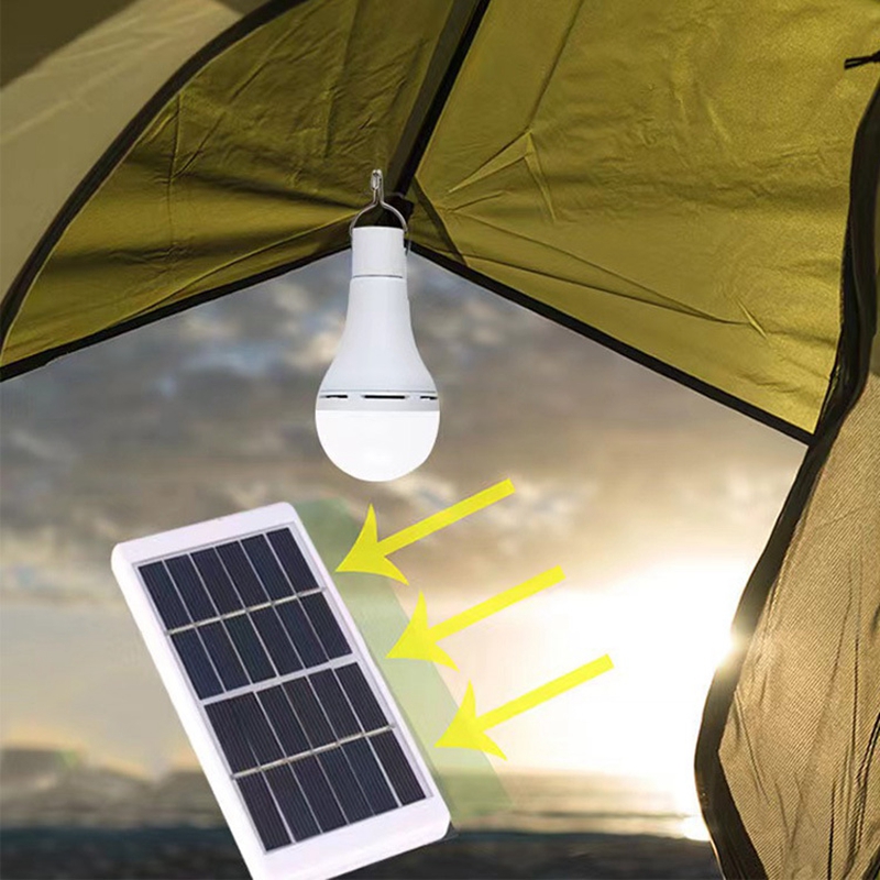 7W Solar Light Waterproof USB Charged Hanging Emergency Sunlight ...