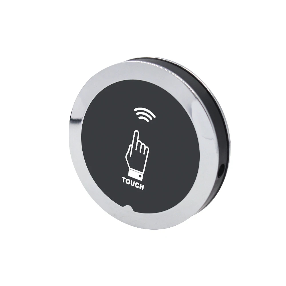 Wireless 2.4G Touch Exit Button Switch NO/NC/COM Auto Door System Exit Release Button For Access ...