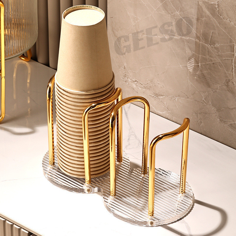 GEESO Kitchen Paper Cup Holder Multi-functional Desktop Display Rack ...