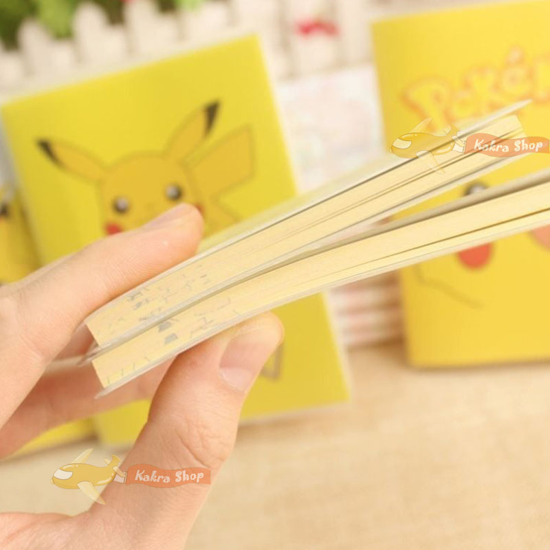 90page Pokemon Color Page Notebook Pikachu Rubber Sleeve Notepad ...