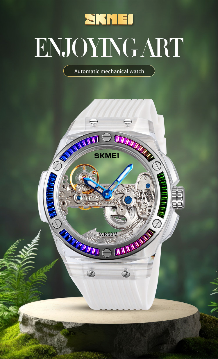 Skmei Creative Hollow Automatic Mechanical Watch Men's Sports ...