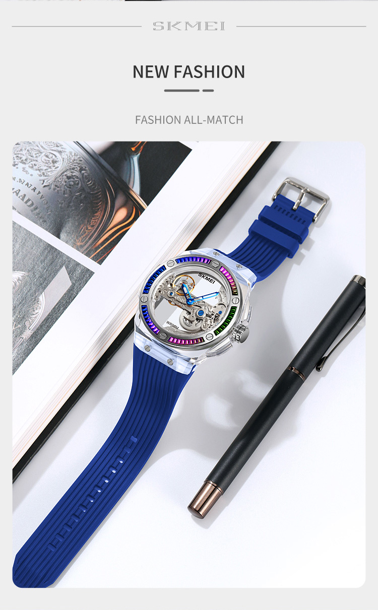 Skmei Creative Hollow Automatic Mechanical Watch Men's Sports ...