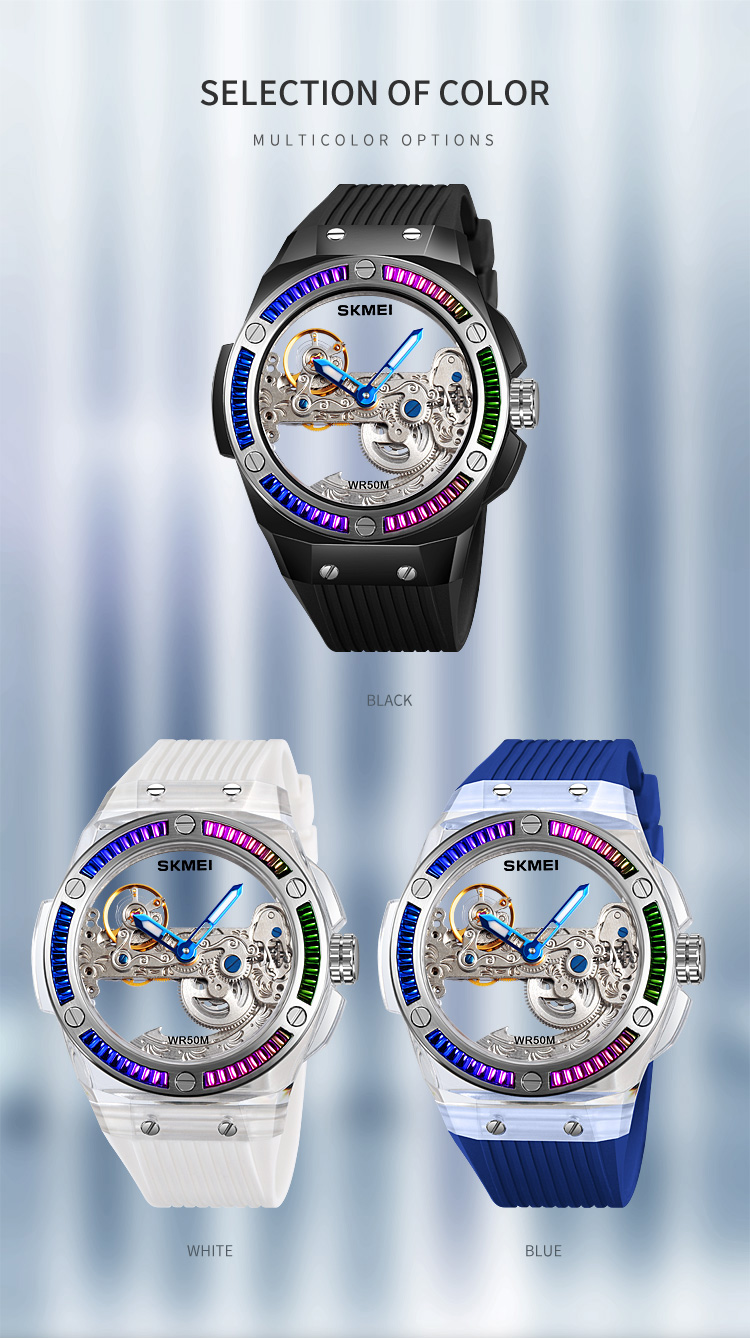 Skmei Creative Hollow Automatic Mechanical Watch Men's Sports ...