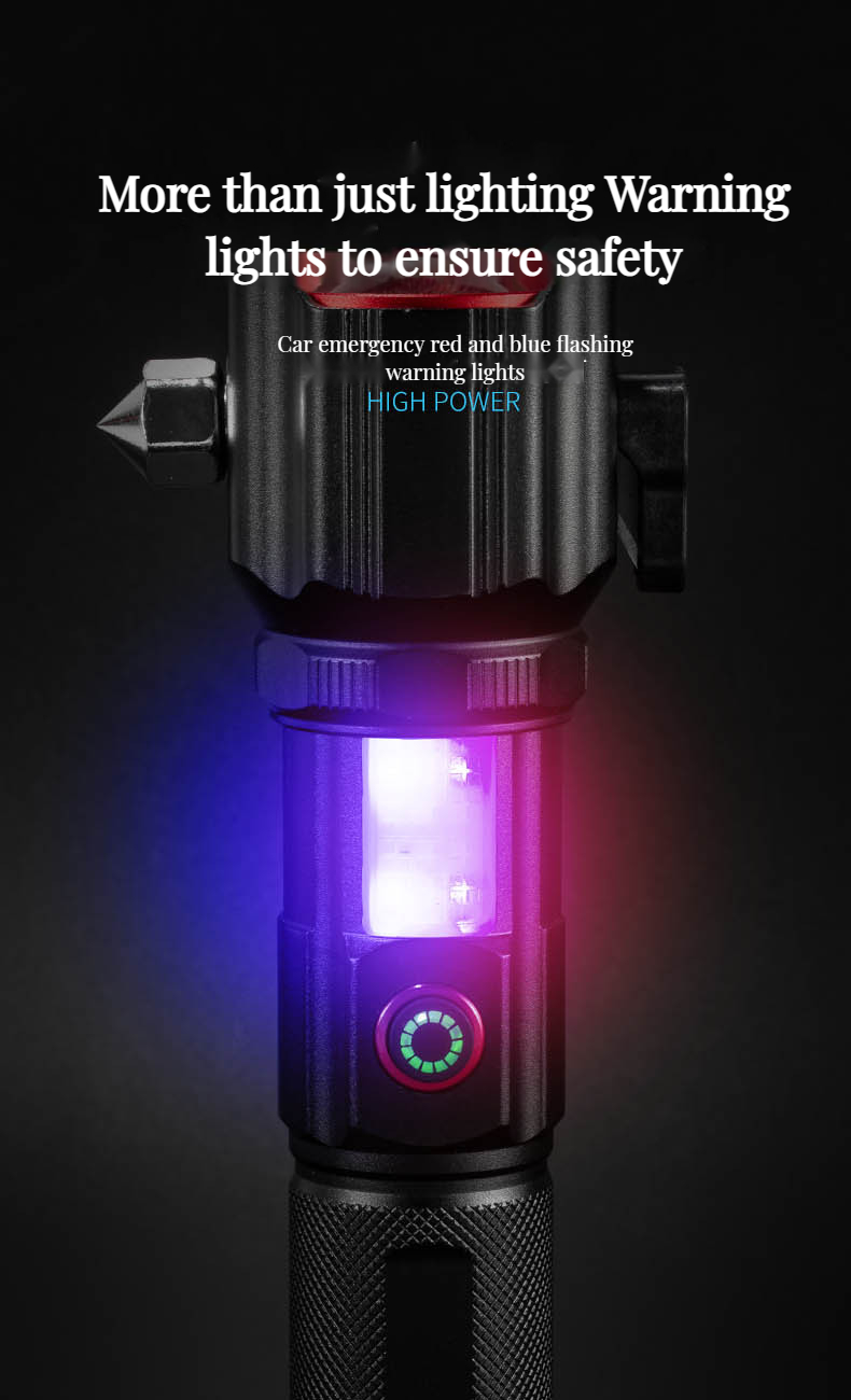 Upgraded multifunctional new zoom flashlight outdoor strong light Type ...