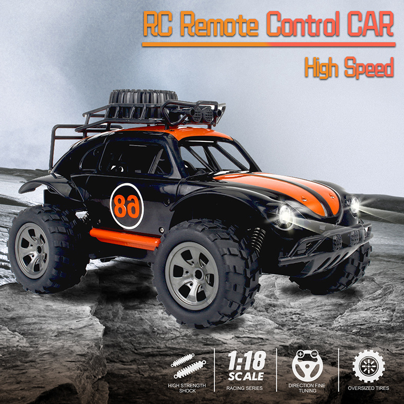 1/18 Scale Remote Control Car 2.4GHz High Speed Off Road RC Truck, 2WD Crawler Climbing Truck ...