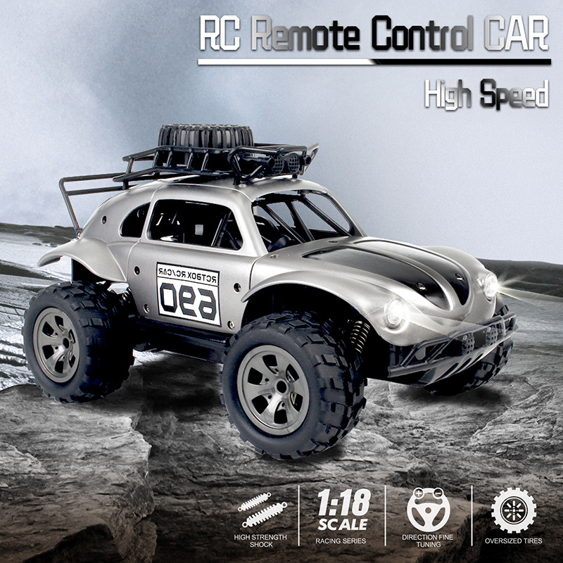 1/18 Scale Remote Control Car 2.4GHz High Speed Off Road RC Truck, 2WD Crawler Climbing Truck ...