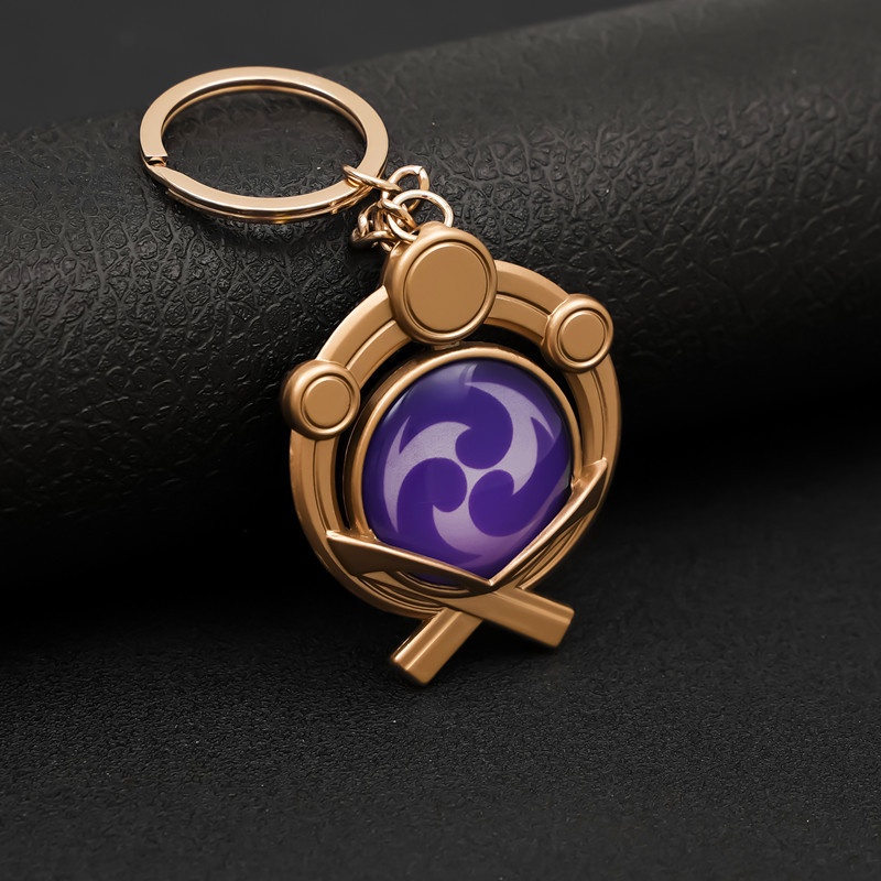Genshin Impact "Vision" Keychain Gift Metal High Quality Anime Game ...