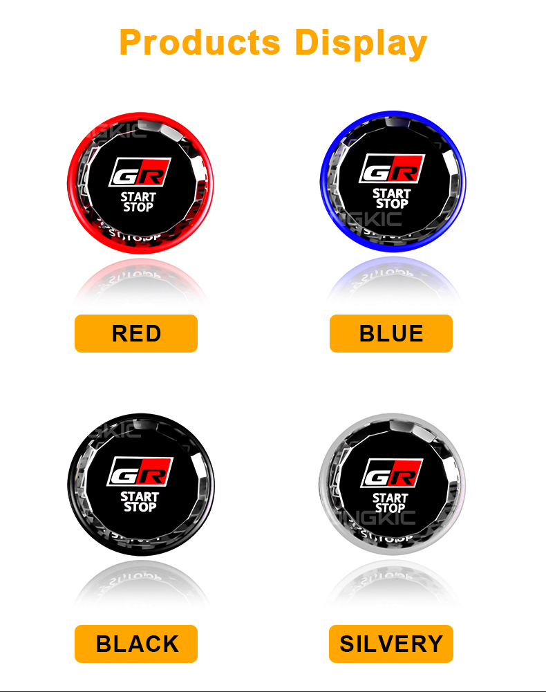 For Toyota GR86 2021 2022 Crystal Car Engine Start Button One Start ...