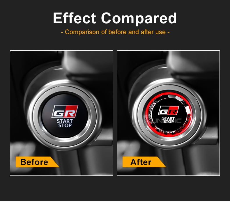 For Toyota GR86 2021 2022 Crystal Car Engine Start Button One Start ...