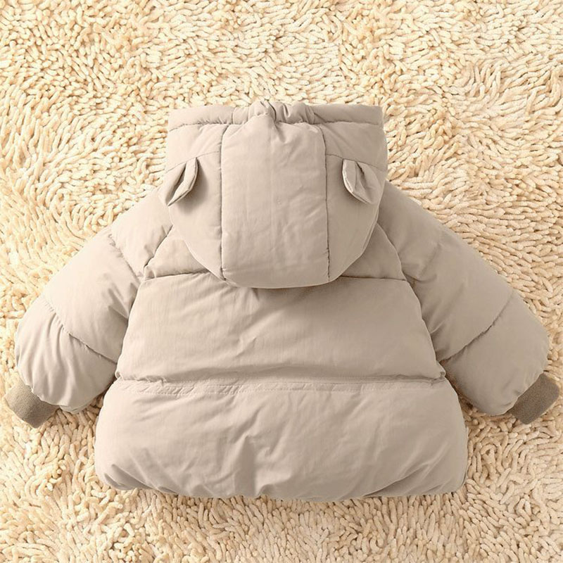New Baby Coat Winter Thickened Down Jackets Girls Boys Plush Warm Outerwear Childrens Solid ...