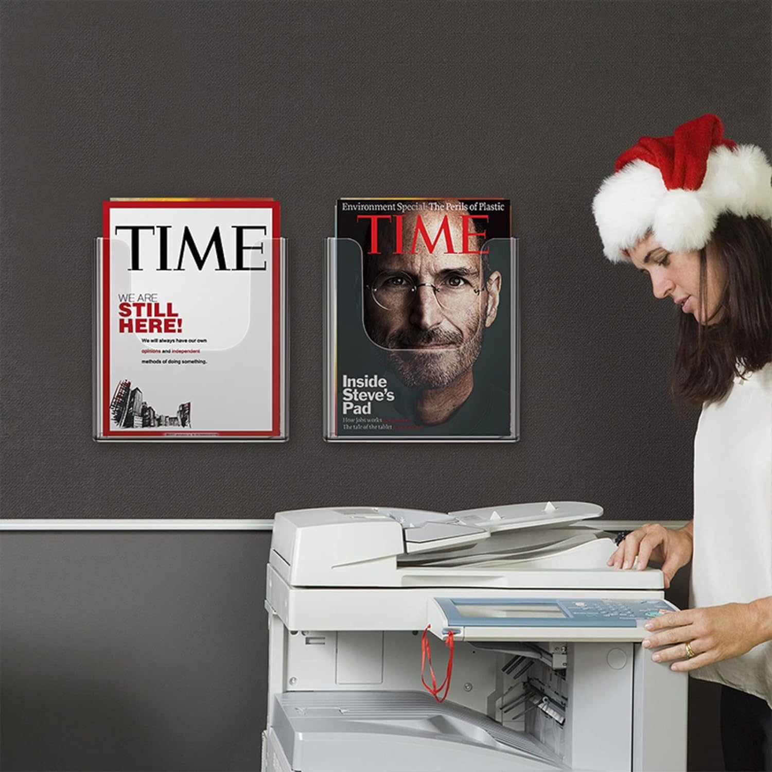 Acrylic Wall Mount Brochure Flyer Magazine Literature Holder A5 A4 ...